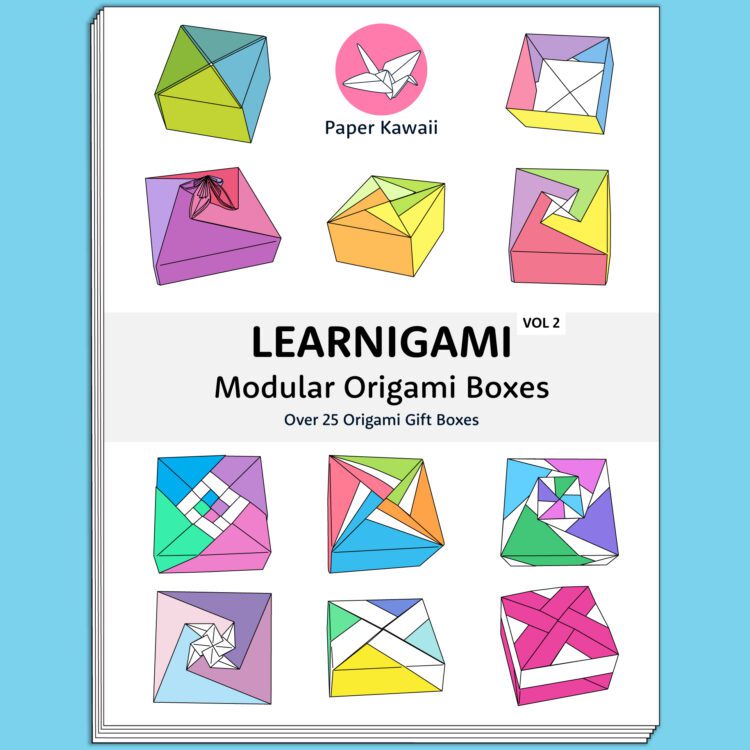 LEARNIGAMI Vol 2 - Modular Origami Boxes Ebook - 25 Box Designs